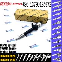 China High Quality diesel fuel injector 095000-5520 For TOYOTA HILUX 2KD-FTV 23670-0L010 for sale