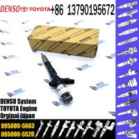 China high quality diesel engine Fuel common rail injector 095000-5663 23670-39095/39096 23670-30050 for sale
