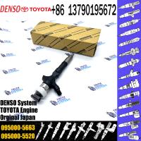 China high quality diesel engine Fuel common rail injector 095000-5663 23670-39095/39096 23670-30050 for sale
