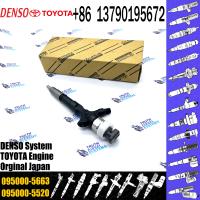 China high quality diesel engine Fuel common rail injector 095000-5663 23670-39095/39096 23670-30050 for sale