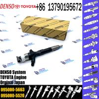China high quality diesel engine Fuel common rail injector 095000-5663 23670-39095/39096 23670-30050 for sale