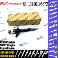 China high quality diesel engine Fuel common rail injector 095000-5663 23670-39095/39096 23670-30050 for sale
