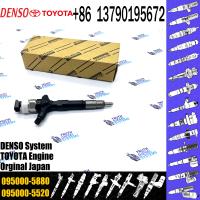 China TOYOTA 2KD 2KD-FTV common rail injector 095000-5881 23670-30050 for toyota hiace diesel fuel injector 23670-30050 095000 for sale