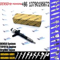 China Common Rail Injector 095000-5880 095000-5881 095000-5660 23670-30050 23670-39096 23670-39095 For TOYOTA 2KD-FTV Engine for sale