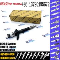 China common rail injector 23670-30140 095000-6760 injector for TOYOTA 1KD-FTV, 2KD-FTV, D-4D, injector nozzle 23670-30140 095 for sale