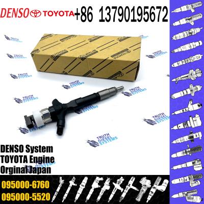 China common rail injector 23670-30140 095000-6760 injector for TOYOTA 1KD-FTV, 2KD-FTV, D-4D, injector nozzle 23670-30140 095 for sale