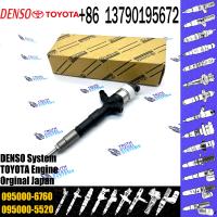 China common rail injector 23670-30140 095000-6760 injector for TOYOTA 1KD-FTV, 2KD-FTV, D-4D, injector nozzle 23670-30140 095 for sale