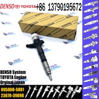 China 095000-5880 100% high quality new common rail injector 23670-30050,23670-39095,23670-39096,095000-5881 for 2KD-FTV for sale