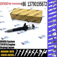 China Diesel Engine System Common Rail Fuel Injector 23670-39265 095000-7820 For TOY0TA 1KD-FTV Engine for sale