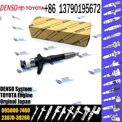 China Diesel Injector Common Rail Injector For Engine 23670-30260 095000-7460 for sale