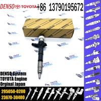 China Genuine  Diesel Fuel Injector 295050-0460 295050-0200 For Toyata Car 23670-30400 23670-30440 23670-39435 for sale