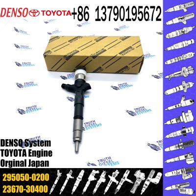 China Genuine  Diesel Fuel Injector 295050-0460 295050-0200 For Toyata Car 23670-30400 23670-30440 23670-39435 for sale
