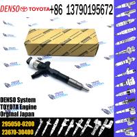 China Genuine  Diesel Fuel Injector 295050-0460 295050-0200 For Toyata Car 23670-30400 23670-30440 23670-39435 for sale