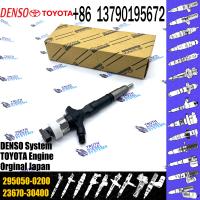 China Genuine  Diesel Fuel Injector 295050-0460 295050-0200 For Toyata Car 23670-30400 23670-30440 23670-39435 for sale