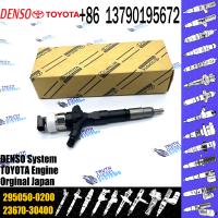 China Genuine  Diesel Fuel Injector 295050-0460 295050-0200 For Toyata Car 23670-30400 23670-30440 23670-39435 for sale