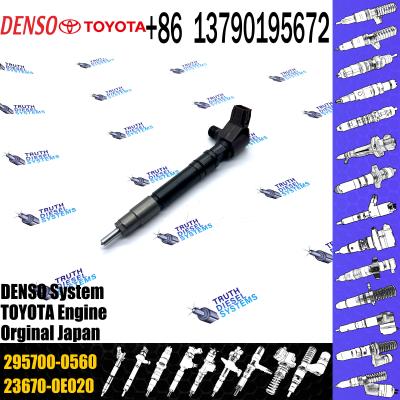 China Original Diesel Common Rail Fuel Injector 23670-0E010 295700-0550 23670-0E020 295700-0560 For Toyota Hilux 1GD for sale