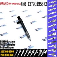 China Original Diesel Common Rail Fuel Injector 23670-0E010 295700-0550 23670-0E020 295700-0560 For Toyota Hilux 1GD for sale