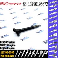 China Original Diesel Common Rail Fuel Injector 23670-0E010 295700-0550 23670-0E020 295700-0560 For Toyota Hilux 1GD for sale