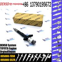 China Diesel Fuel Injector DENSO 0950007350 095000-7350 For Toyota 1KD-FTV Prado D4D J120 23670-30080 23670-30180 for sale