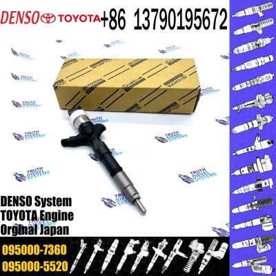 China Common Rail Injector 095000-7360 095000-6870 095000-5890 095000-5891 for 1KD 2KD Diesel Nozzle Assembly High Quality for sale