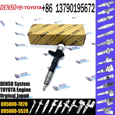 China Common Rail Inyectores Diesel Auto Engine Systems Fuel Diesel Injector 23670-39265 095000-7820 For Toyota 1KD-FTV for sale