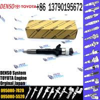 China Common Rail Inyectores Diesel Auto Engine Systems Fuel Diesel Injector 23670-39265 095000-7820 For Toyota 1KD-FTV for sale