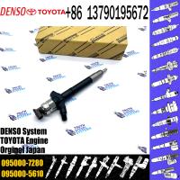 China Diesel Common Rail Fuel Injector 095000-7640 095000-7630 095000-7280 095000-7270 For TOYO-TA 23670-0R170 23670-09290 for sale