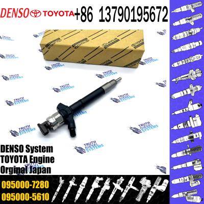 China Diesel Common Rail Fuel Injector 095000-7640 095000-7630 095000-7280 095000-7270 For TOYO-TA 23670-0R170 23670-09290 for sale