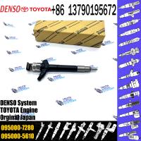 China Diesel Common Rail Fuel Injector 095000-7640 095000-7630 095000-7280 095000-7270 For TOYO-TA 23670-0R170 23670-09290 for sale