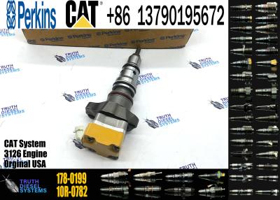 China Excavator diesel engine parts 325C diesel engine fuel injector 178-0199 1780199 for 3126 3126B for sale