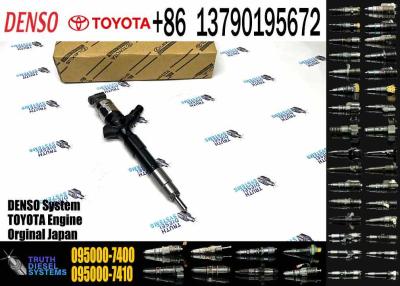 China 23670-30220 095000-7400 Diesel Fuel Injector for Denso Toyota Hilux 1KD/2KD-FTV Engine Common Rail Fuel Injector Engine Parts for sale