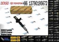China Common Rail Injector 095000-8220 0950008220 23670-01050 for Toyota 2367001050 for sale