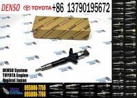 China Common Rail Injector 095000-7750 23670-39276 Diesel Fuel Injector for Denso Toyota Hilux Hiace for sale