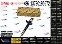 China Diesel Engine Spare Parts 295050-0470 295050-0210 Common Rail Fuel Injector 23670-30410 for Toyota Hiace Hilux 1KD-FTV 2KD-FTV for sale