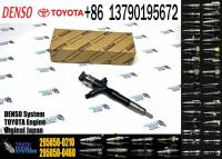 China Diesel Engine Spare Parts 295050-0470 295050-0210 Common Rail Fuel Injector 23670-30410 for Toyota Hiace Hilux 1KD-FTV 2KD-FTV for sale