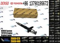 China Diesel Engine Spare Parts 295050-0470 295050-0210 Common Rail Fuel Injector 23670-30410 for Toyota Hiace Hilux 1KD-FTV 2KD-FTV for sale