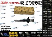 China Diesel Engine Spare Parts 295050-0470 295050-0210 Common Rail Fuel Injector 23670-30410 for Toyota Hiace Hilux 1KD-FTV 2KD-FTV for sale