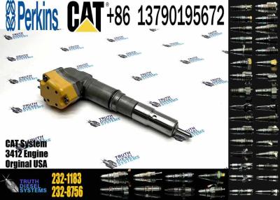 China Fuel Injector 10R1266 232-1183 232-1173 232-1168 174-7528 174-7526 for Cat Engine 3412 3412E Excavator Spare Parts for sale