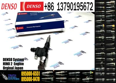 China Diesel Common Rail Fuel Injector 095000-6551 095000-6550 23670-E0190 23670-78140 for N04C Series Diesel Engine for sale