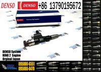 China Diesel Common Rail Fuel Injector 095000-6551 095000-6550 23670-E0190 23670-78140 for N04C Series Diesel Engine for sale