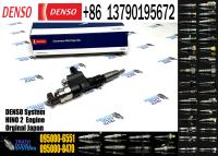 China Diesel Common Rail Fuel Injector 095000-6551 095000-6550 23670-E0190 23670-78140 for N04C Series Diesel Engine for sale