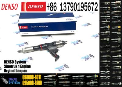 China 095000-8910 098000-8011 VG1246080106 VG124608005 Fuel Injector Common Rail Injector Assy for SINOTRUK HOWO A7 D12 Truck for sale