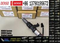 China Denso Isuzu Hitachi Diesel Fuel Injector New 295050-1560 295050-2870 8982592870 for ZX490-5A ZX470-5A 6WG1-TC 6WF1 Truck for sale