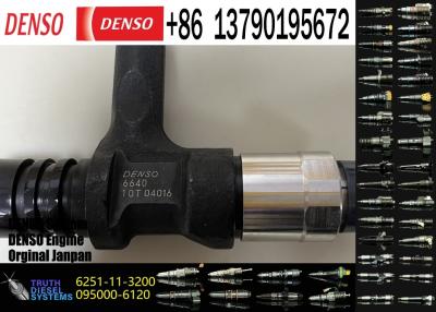 China Common Rail Injector 095000-6640 6251-11-3200 6251-11-3201 for KOMATSU SAA6D125E-5C/5D Engine for sale