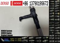 China Common Rail Injector 095000-6640 6251-11-3200 6251-11-3201 for KOMATSU SAA6D125E-5C/5D Engine for sale