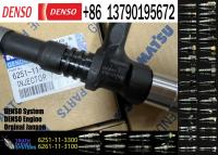 China 2950502750 Common Rail Fuel Injector 295050-2750 6251-11-3300 for sale