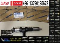 China New Condition Diesel Engine Common Rail Injector 6261-11-3200 095000-6140 for SAA6D125E Engine for sale