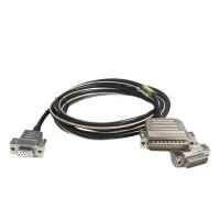 China D‑Sub 25‑pin to D‑Sub 15‑pin + D‑Sub 9‑pin Double‑Shielded Coaxial Cable for sale