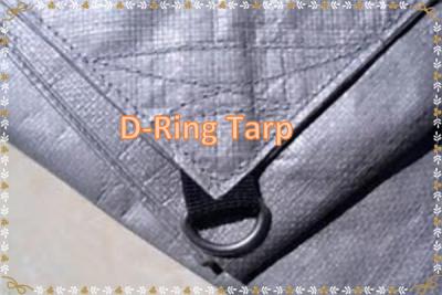 China Waterproof D-ring Tie Down PE Material  Tarp Poly Tarp With D-ring for sale