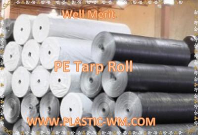 China 3FT-10FT Width PE Tarpaulin Rolls  PE Fabric Roll  Plastic Tarp Rolls  PE Rolls for sale